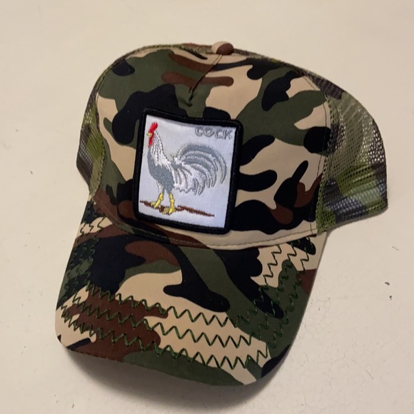 Accessories | Camouflage Rooster Patch Hat | Poshmark